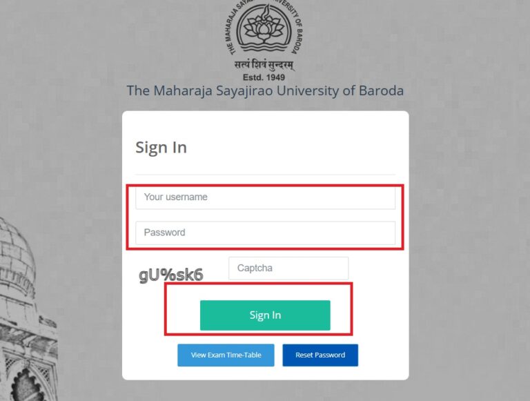 MSU Vidyarthi Login @ msuvidyarthi.msubaroda.ac.in – Registration ...